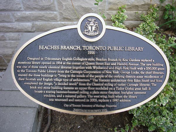 Beaches Toronto Public Library