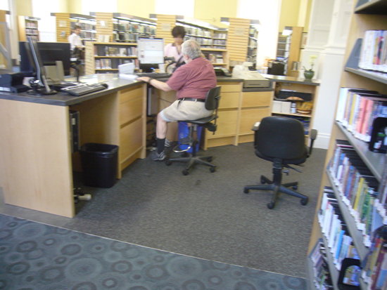 Behind the desk at Yorkville « Fans of Toronto Public Library